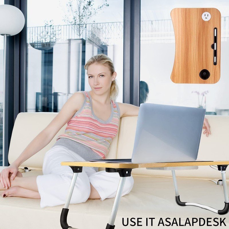 Wooden laptop table – Sahoolat Store